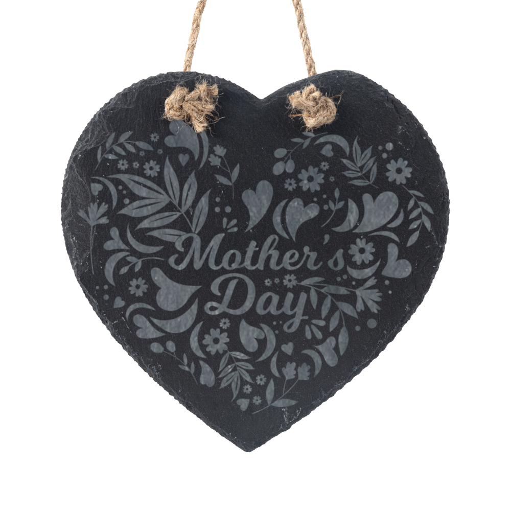 Mother's Day Slate Heart Sign – makelasergifts